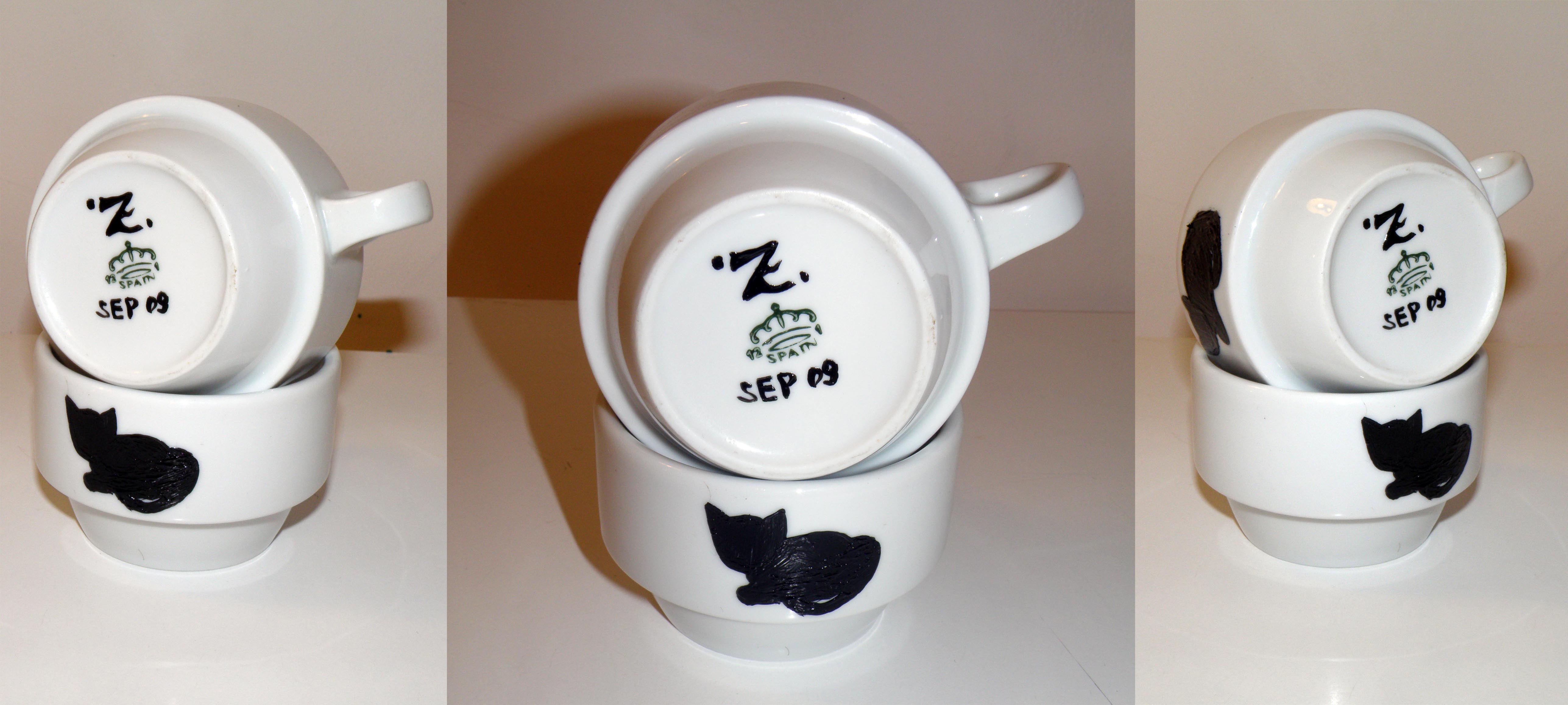 Tasse Chat Porcelaine